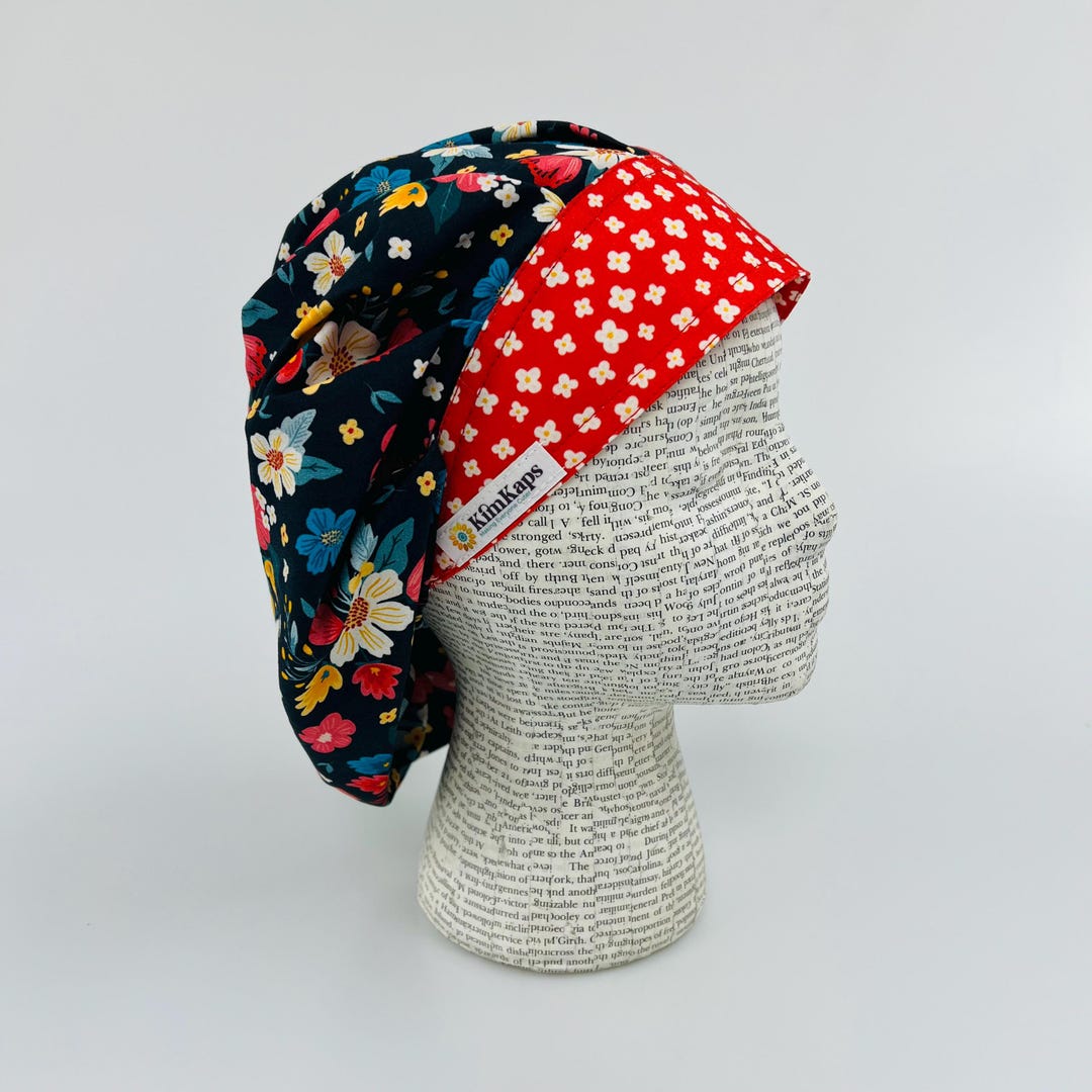 Scrub Hat by Kimkaps Surgical Hat Bouffant Scrub Cap Traditional ...