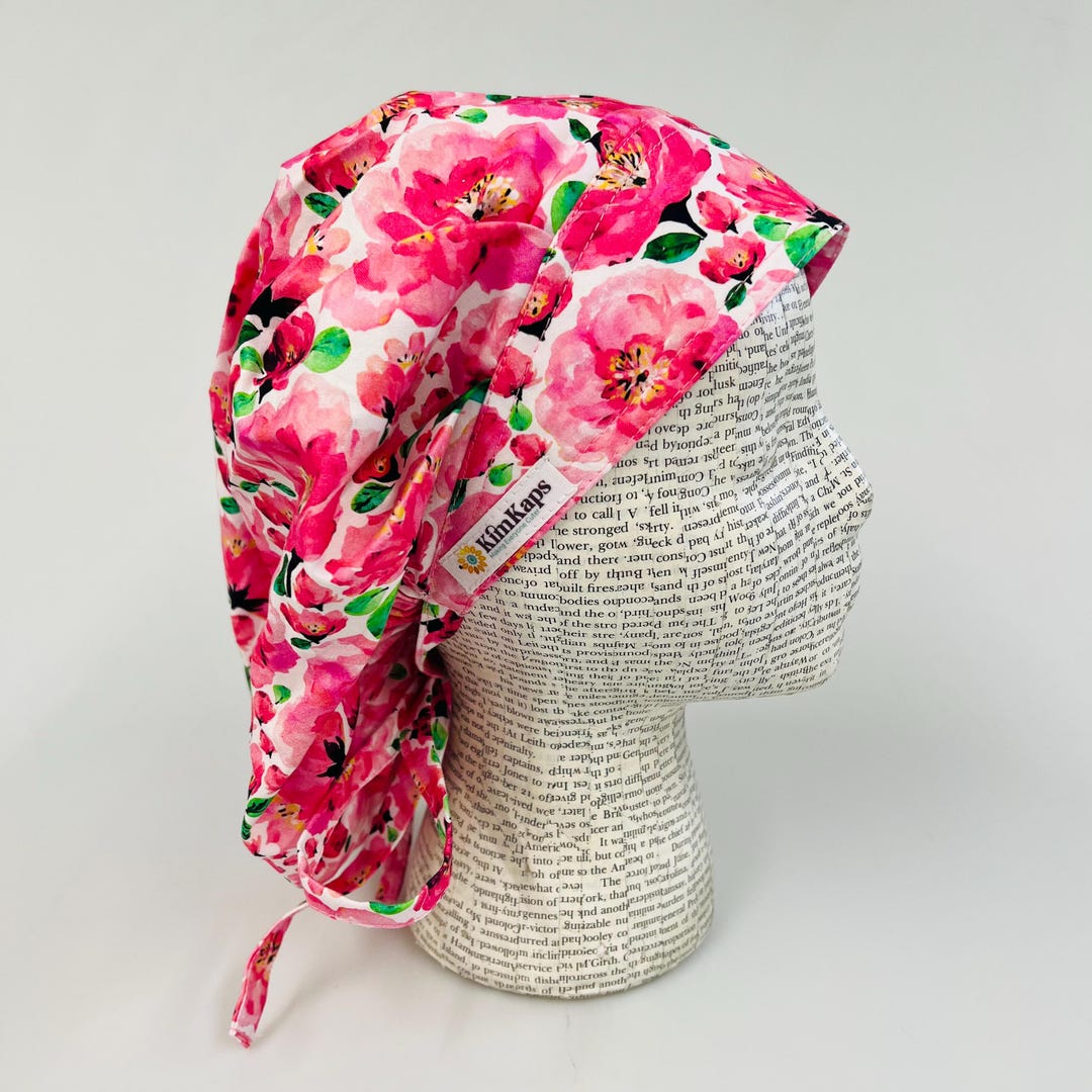 Scrub Hat by Kimkaps Surgical Hat Bouffant Scrub Cap Bouffant With Ties ...