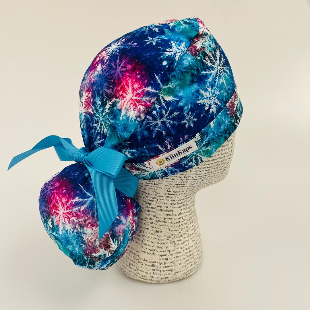 Scrub Hat by Kimkaps Surgical Hat Ponytail Scrub Cap Ribbon Scrub Hat Sale Bargain Clearance ...