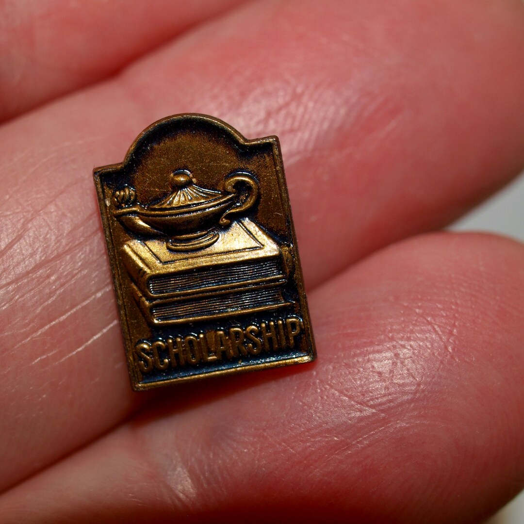 Vintage 1960s High School Scholarship Award Pin FREE SHIP - Etsy