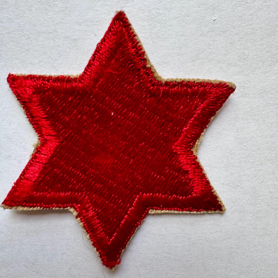 US Army 6th Infantry Division Patch, Red Star, Vintage, Embroidered Sew ...