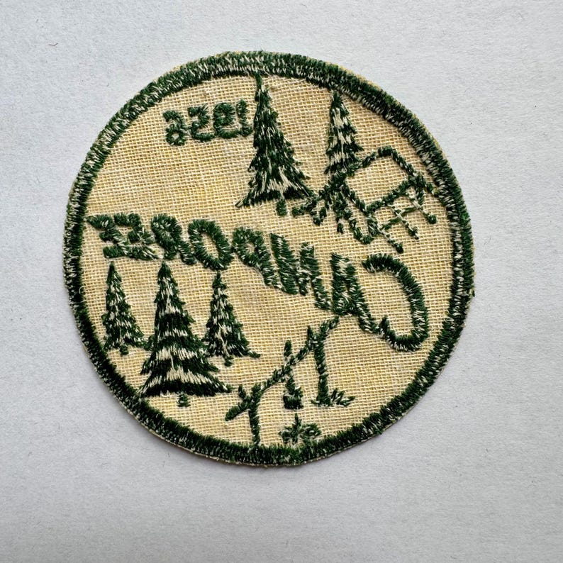 Boy Scout 1956 Camporee Patch With Camp Scene, Badge, Unused Vintage ...