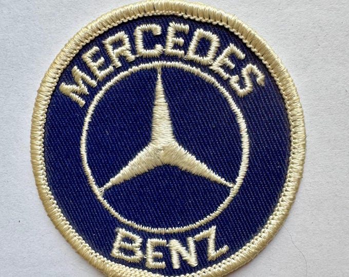 Mercedes Benz Logo Badge, Patch, Vintage, Embroidered 3 Inch Sew-on ...
