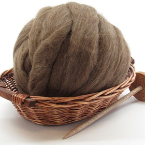 Shetland Moorit Wool Top Roving Undyed Spinning & Felting - Etsy