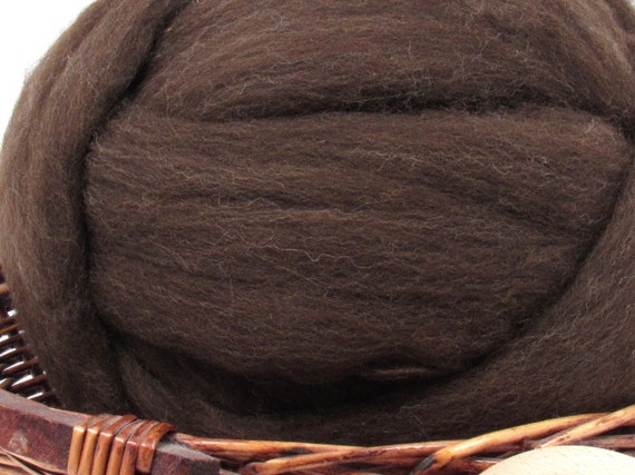 Brown Merino Wool Top Roving 24 Micron Undyed Natural | Etsy