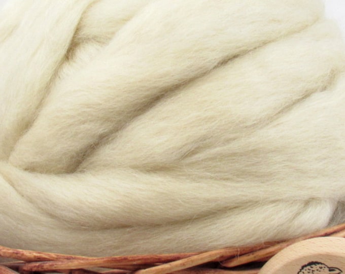 Teeswater Wool Top Roving Undyed Natural Spinning & Felting - Etsy