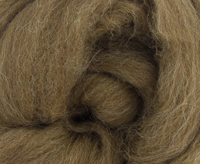 Shetland Moorit Wool Top Roving - Undyed Spinning & Felting Fiber / 1oz ...
