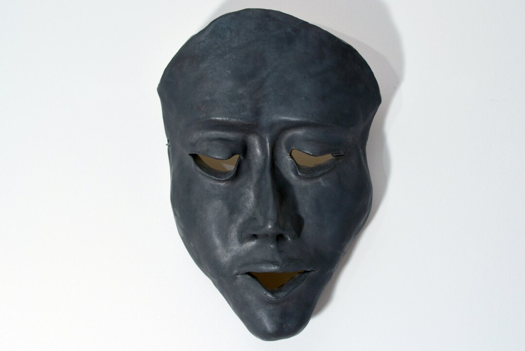 Bronze Glazed Ceramic Wall Mask - Etsy
