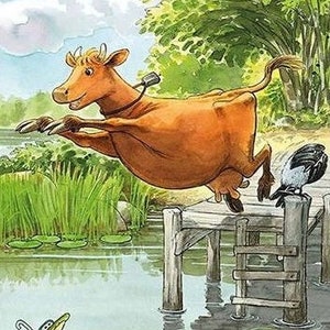 Mother Moo and the Crow Postcard by Artist Sven Nordqvist and Jujja ...