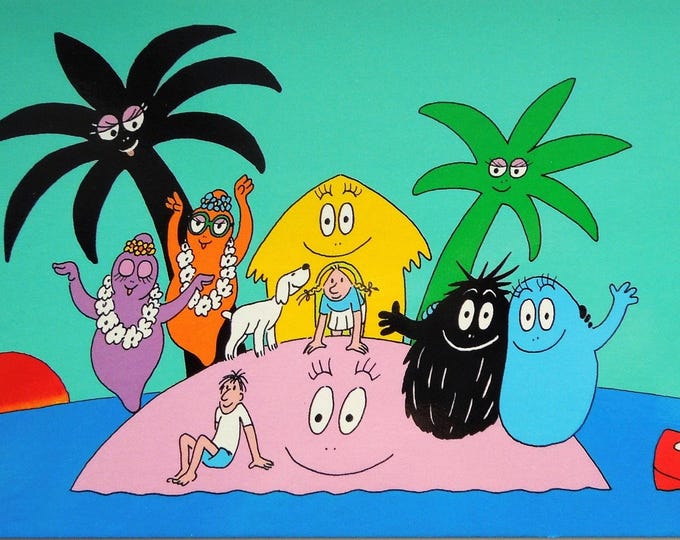 Barbapapa Family Postcard by Artist Annette Tisson and Talus Taylor ...