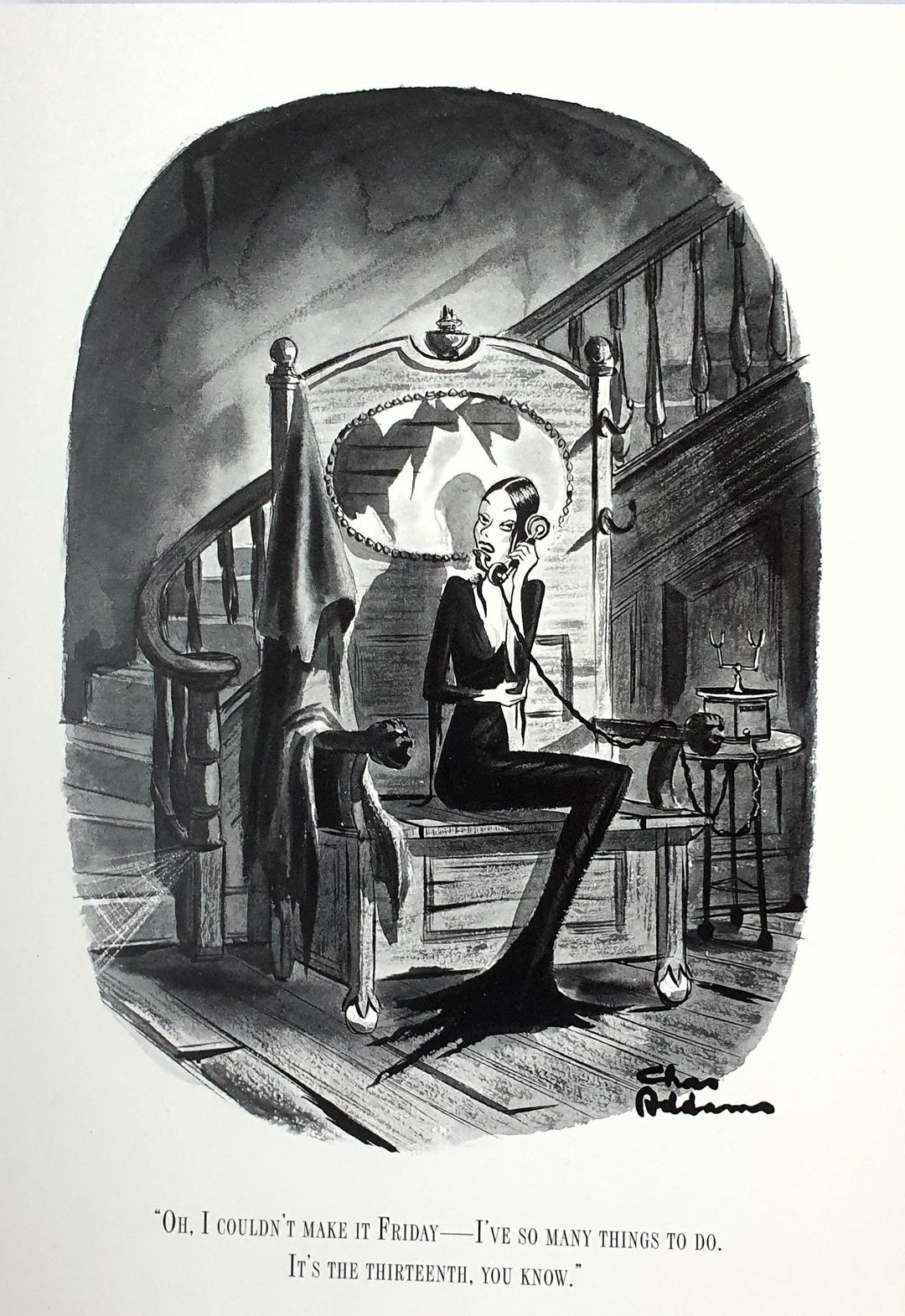 Friday the 13th the Addams Family Postcard Museum Quality Extra Large ...