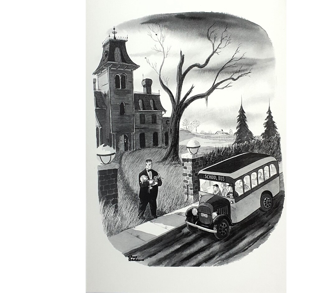 Lurch Bus Lurch the Addams Family Postcard Museum Quality Extra Large ...