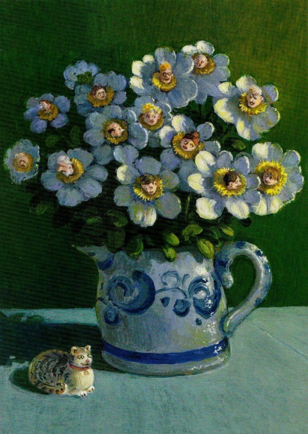 Family Bunch Postcard Artist Michael Sowa Art Illustration Surreal ...