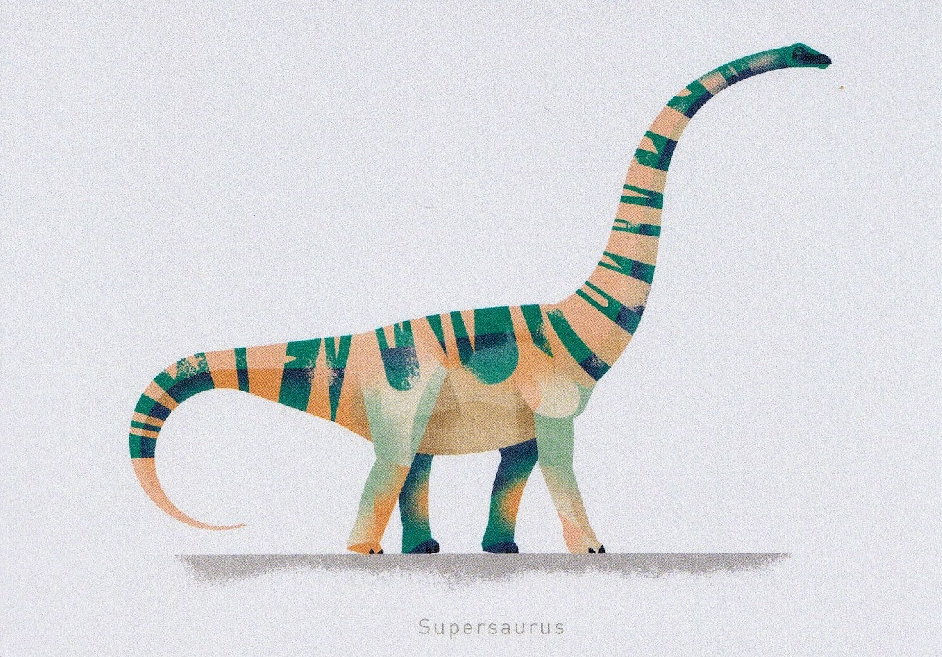 Supersaurus Super Lizard Dinosaur Art Dieter Braun Postcard - Etsy