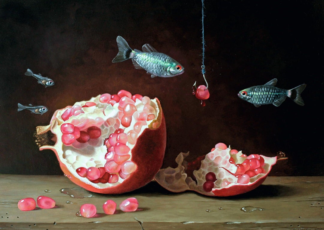 Bait Postcard Artist Suzan Visser Art Illustration Surreal Light Art ...