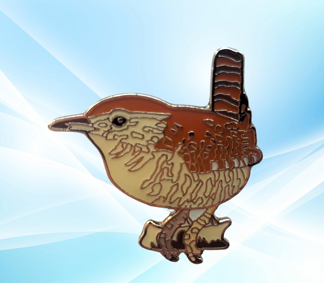 Wren Bird Pin Birdwatching Birding Wildlife Observation Birder Listing ...