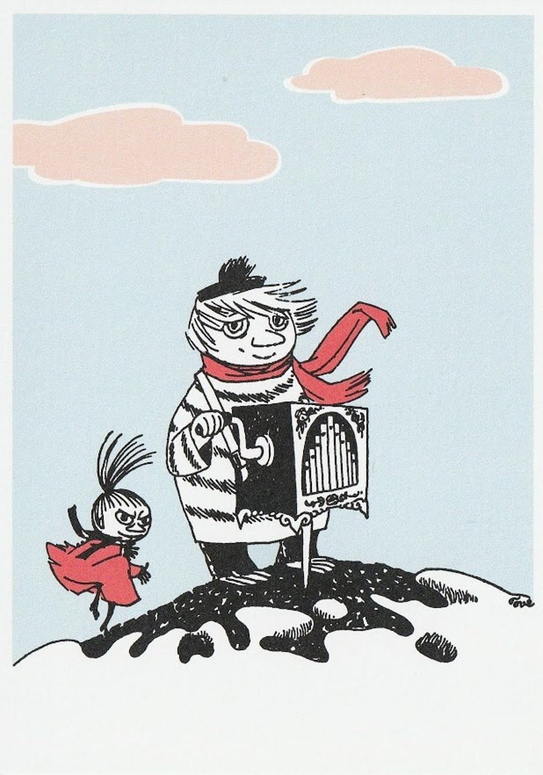 Moomin - Too-ticky and Little My Postcard - Tove Jansson - Moomintroll ...