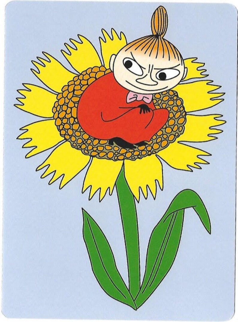 Moomin - Little My - Postcard - Tove Jansson - Resting in a Flower ...
