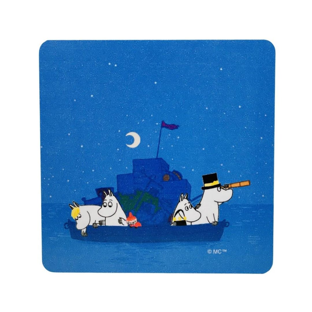 Moomin Boat in the Night Laminated Birch Tree Wood Moominpappa Design ...