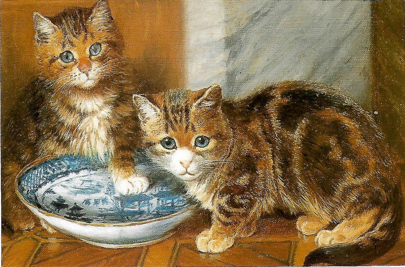 Cat No Luck Today Note Card With Envelope Art by Wilson Hepple 1854 ...