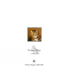 Cat No Luck Today Note Card With Envelope Art by Wilson Hepple 1854 ...