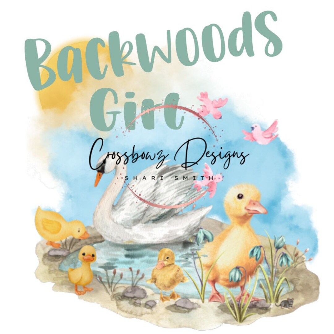 Backwoods, Girl, Ducks, Swan, Birds, Water, Fun, Woods, Pond, PNG ...
