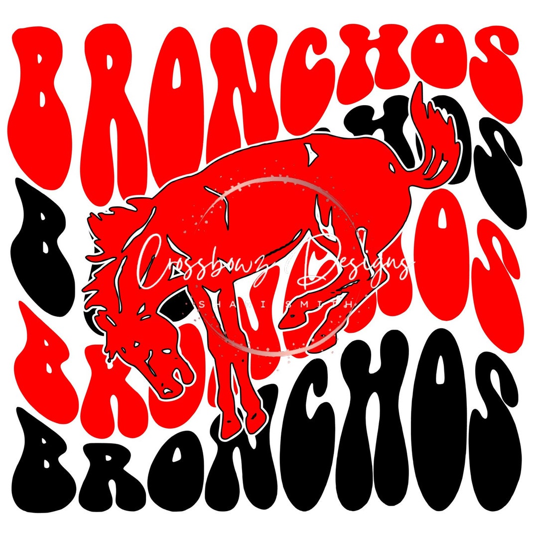 Bronchos, Wavy Text, Retro, Odessa, Texas, School, Odessa High School ...