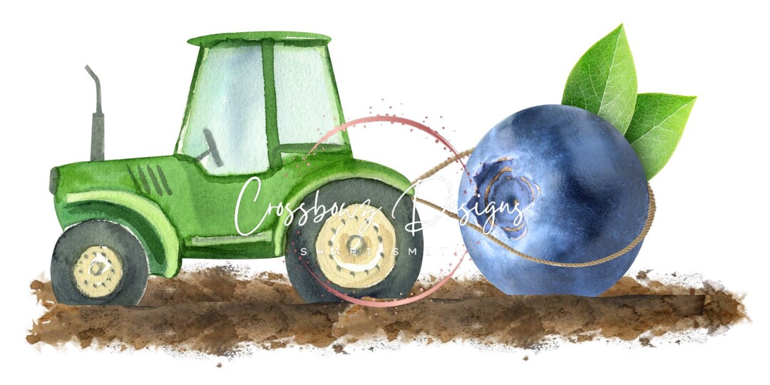 Tractor, Blueberry, Festival, Dirt, Kids, Cute, PNG, Digital Design, Download - Etsy
