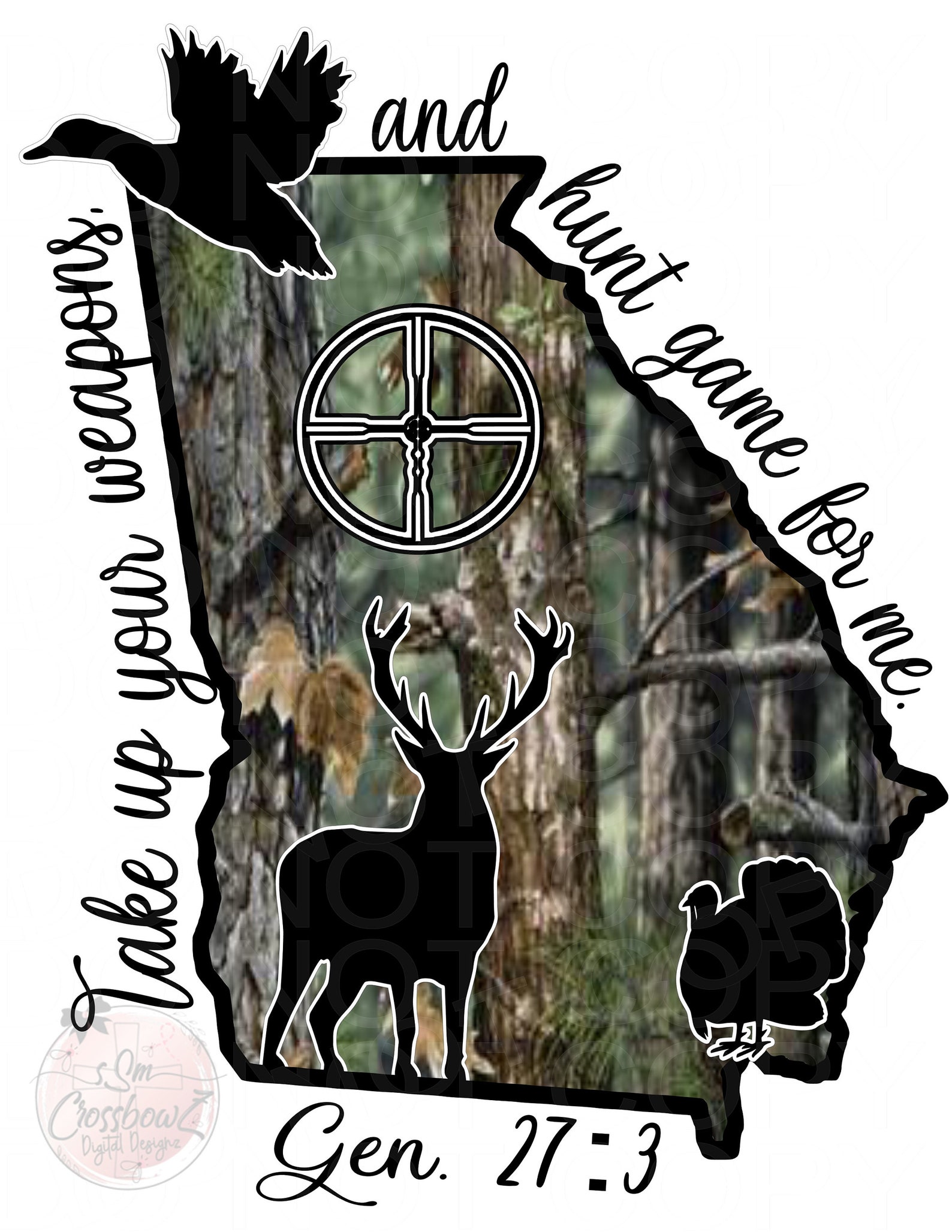Georgia Hunting Turkey Deer Duck Camo Hunt Game PNG - Etsy