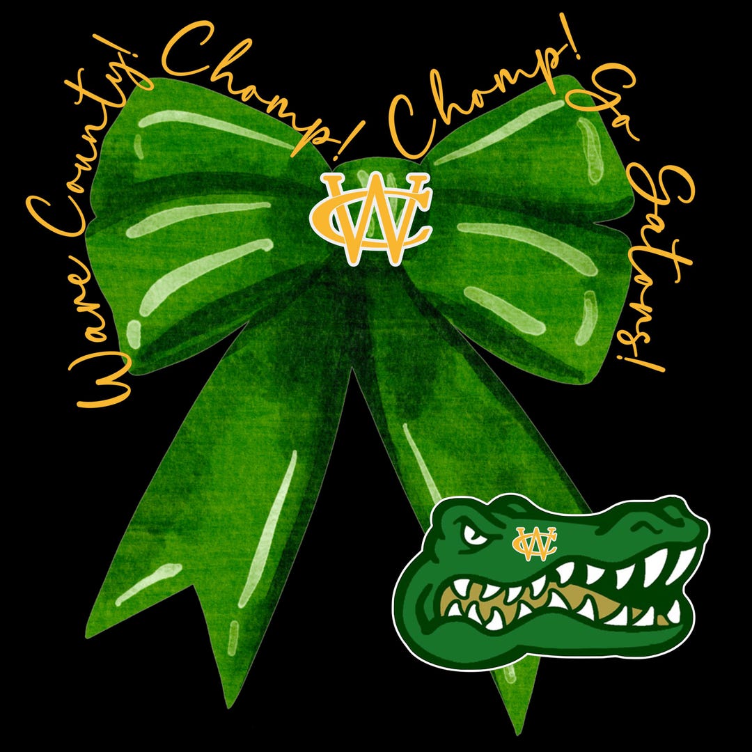 Ware County, Gators, Waycross, Georgia, Bow, Croquette, Chomp Chomp ...
