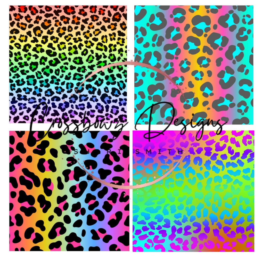 Background, Cheetah, Multi Color, Rainbow, Colorful, Fun, PNG ...