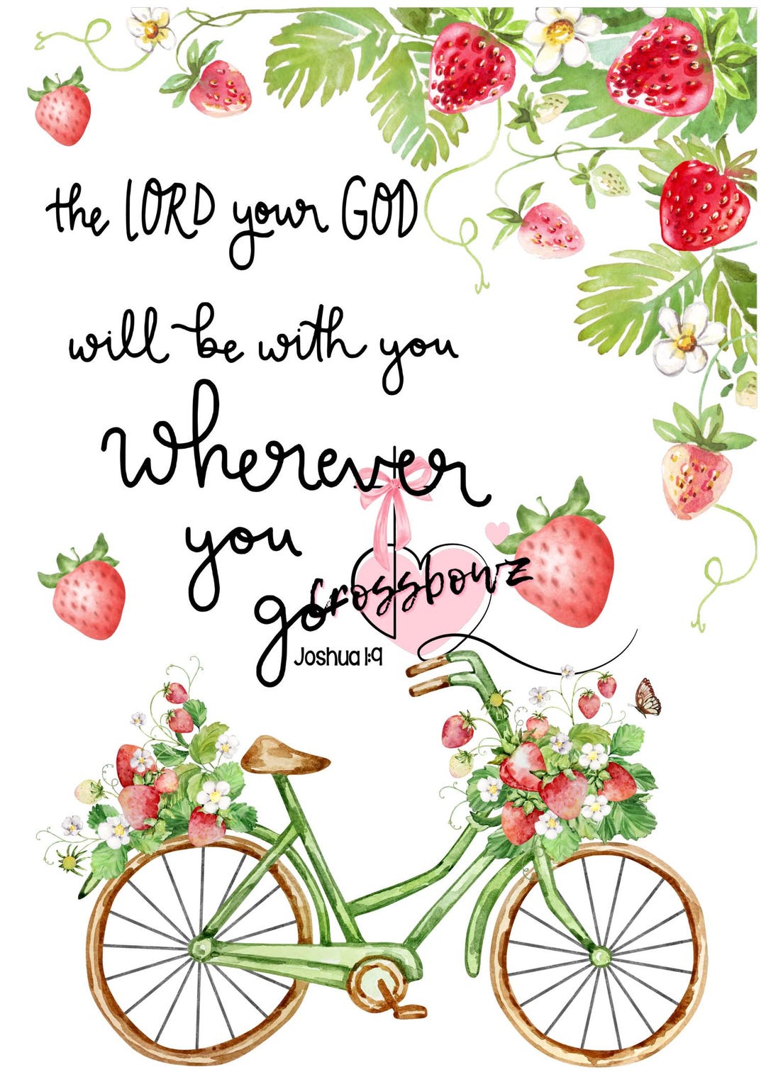 Strawberry, Festival, Tea Towel, Fruit, Flag, Bike, Lord Your God ...