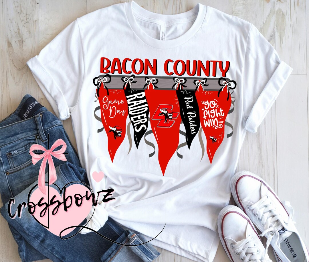 Bacon County, Alma, Georgia, Red Raiders, Football, Flags, Pennant ...