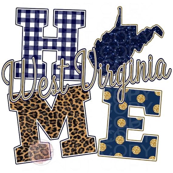 HOME Love West Virginia State PNG Digital Download - Etsy