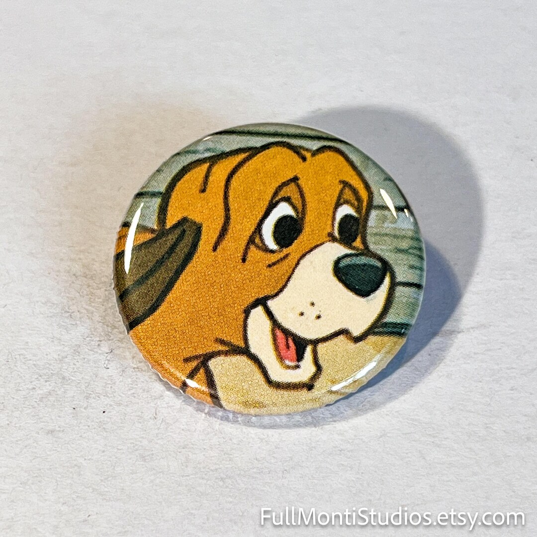 The FOX and the HOUND, COPPER - 1.25" Pinback Button Handmade From ...
