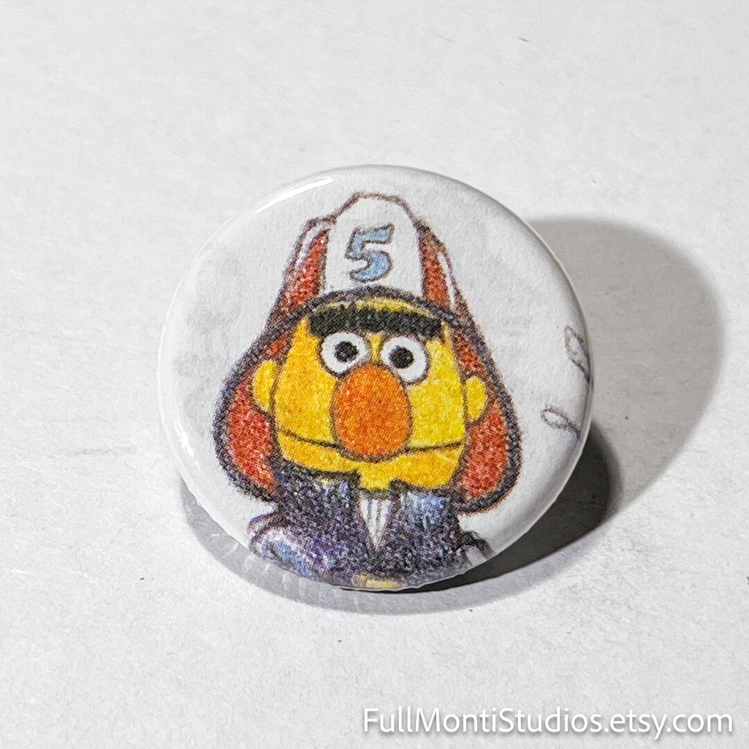Firefighter BERT, Bert & Ernie, Sesame Street - 1.25" Pinback Button ...