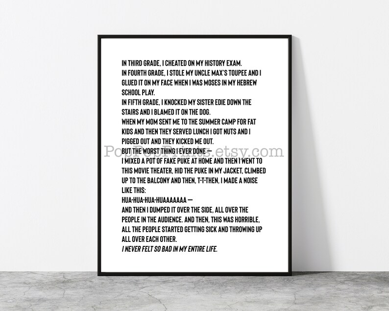 The GOONIES Movie Quote, Word Art Print Unframed Art Print Modern Wall ...