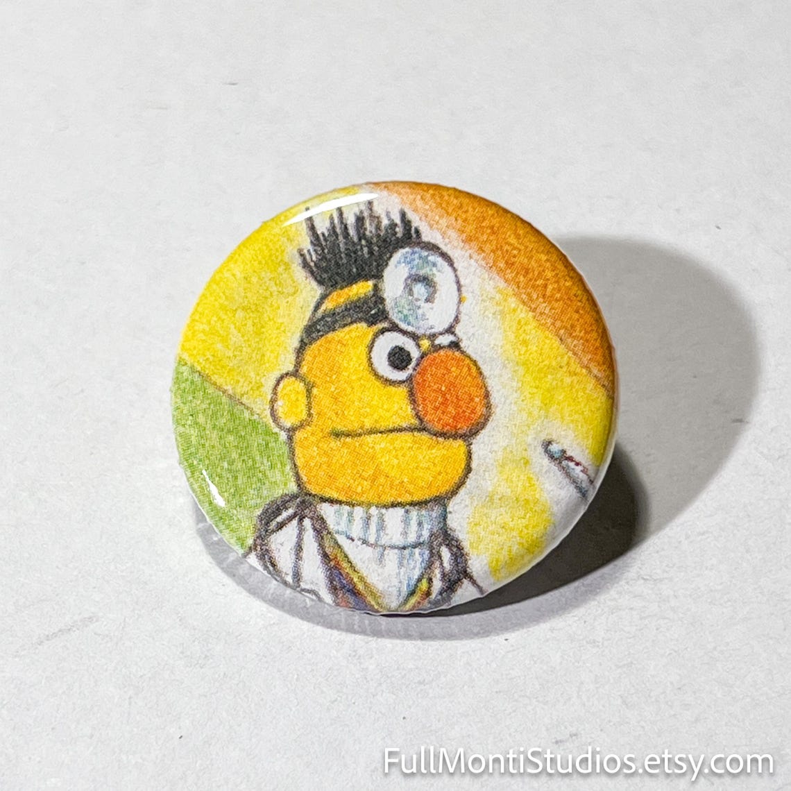 Doctor BERT, Bert & Ernie, Sesame Street - 1.25" Pinback Button ...