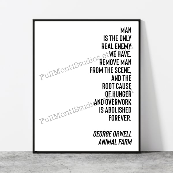 George Orwell Animal Farm Posters - Etsy