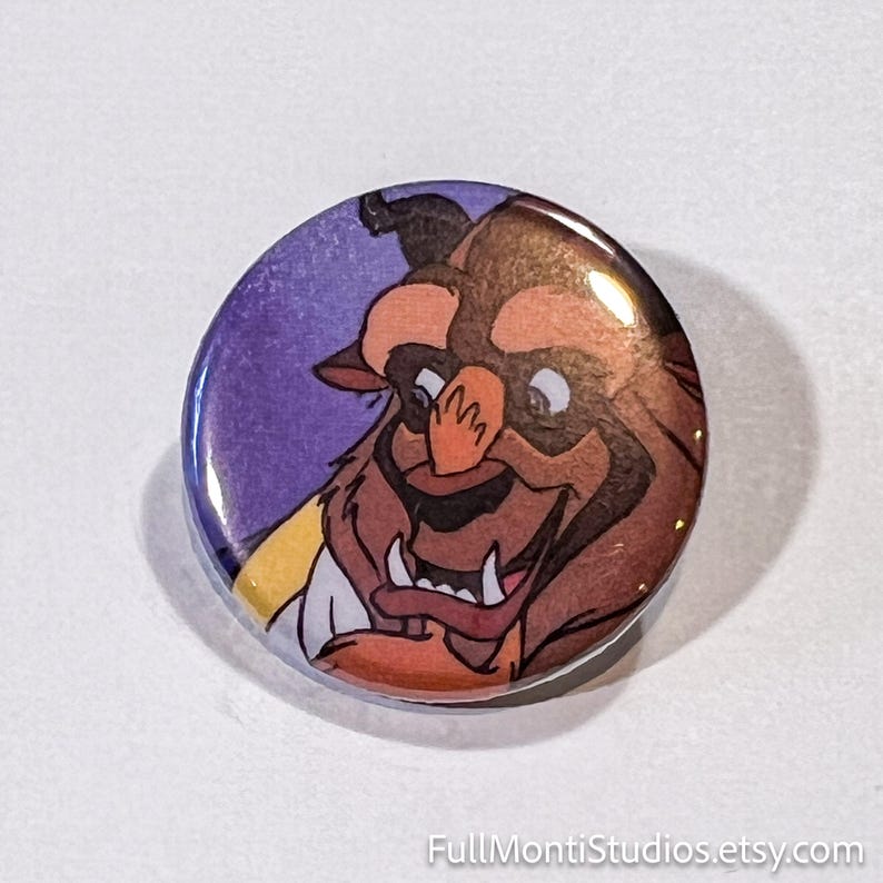THE BEAST, Beauty and the Beast - 1.25" Pinback Button Handmade From ...