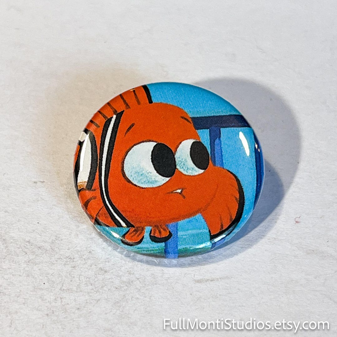 NEMO, Finding Nemo - 1.25" Pinback Button Handmade From Vintage ...