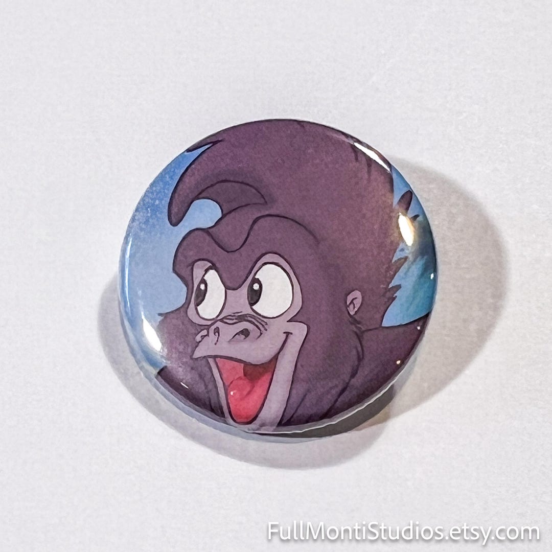 TERK, TARZAN - 1.25" Pinback Button Handmade From Vintage Children's ...