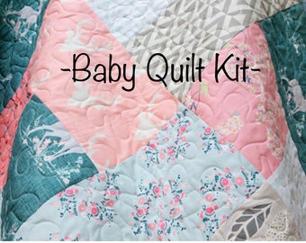 Baby Girl Quilt Kit - Etsy