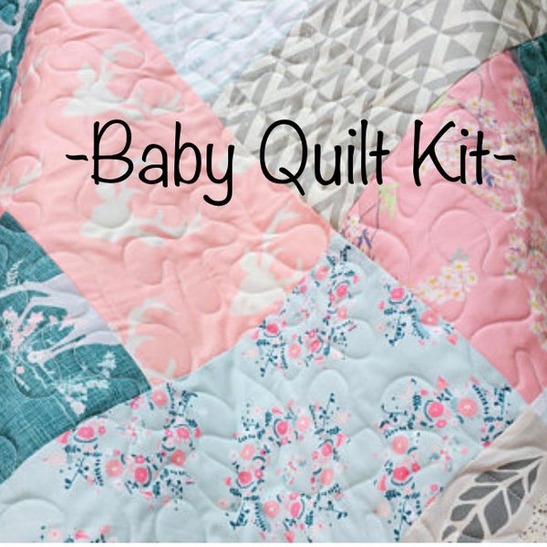 Baby Girl Quilt Kit - Etsy