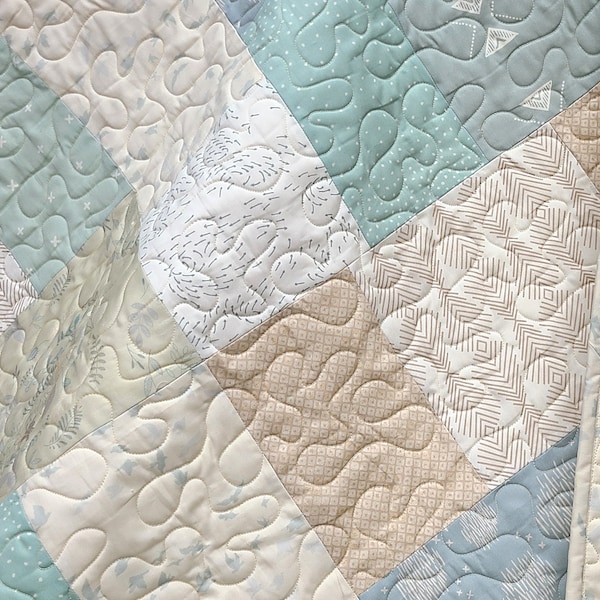 Neutral Baby Quilt - Etsy