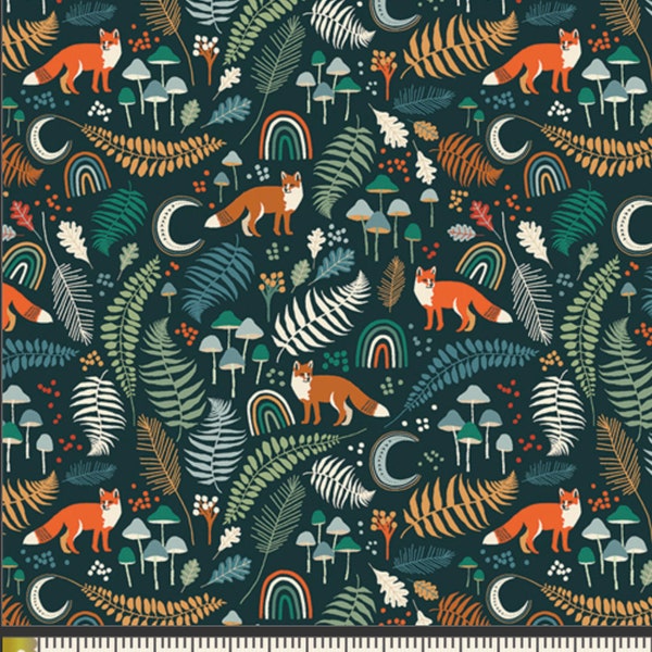 Fox Print Fabric - Etsy