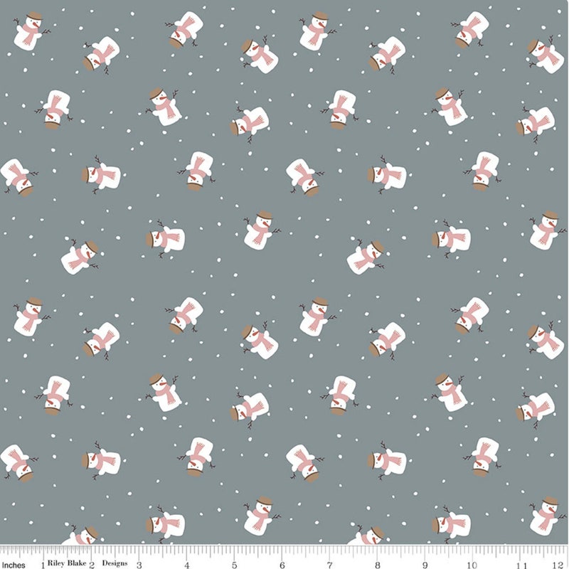 Snowmen Fabric - Etsy