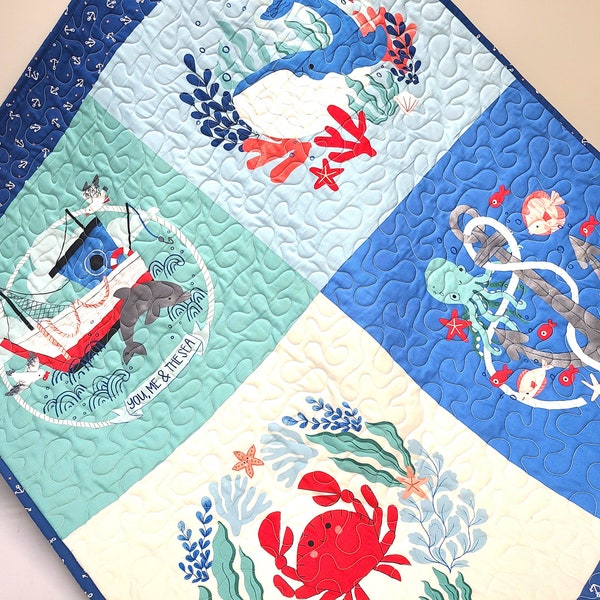 Nautical Baby Quilt - Etsy