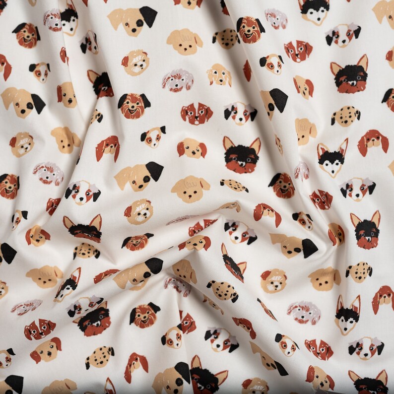 Organic Cotton Dog Fabric Cotton Fabric Quilting Weight - Etsy
