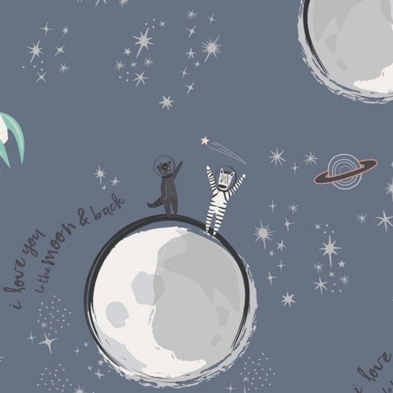 Moon Print on Fabric - Etsy